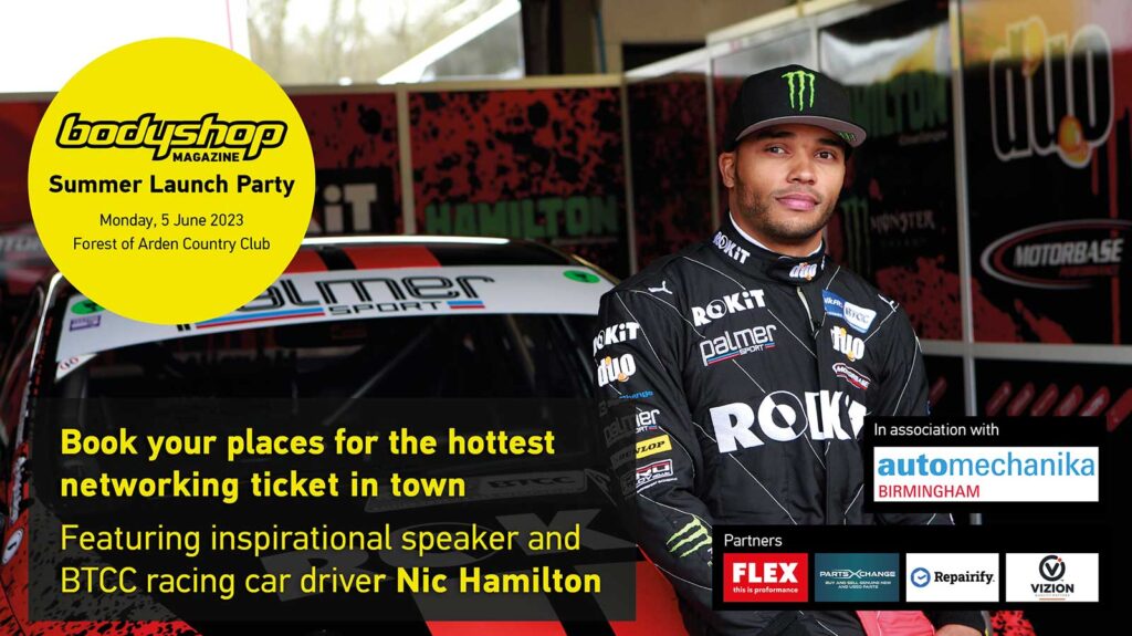 Racing driver Nic Hamilton to speak at Bodyshop networking BBQ